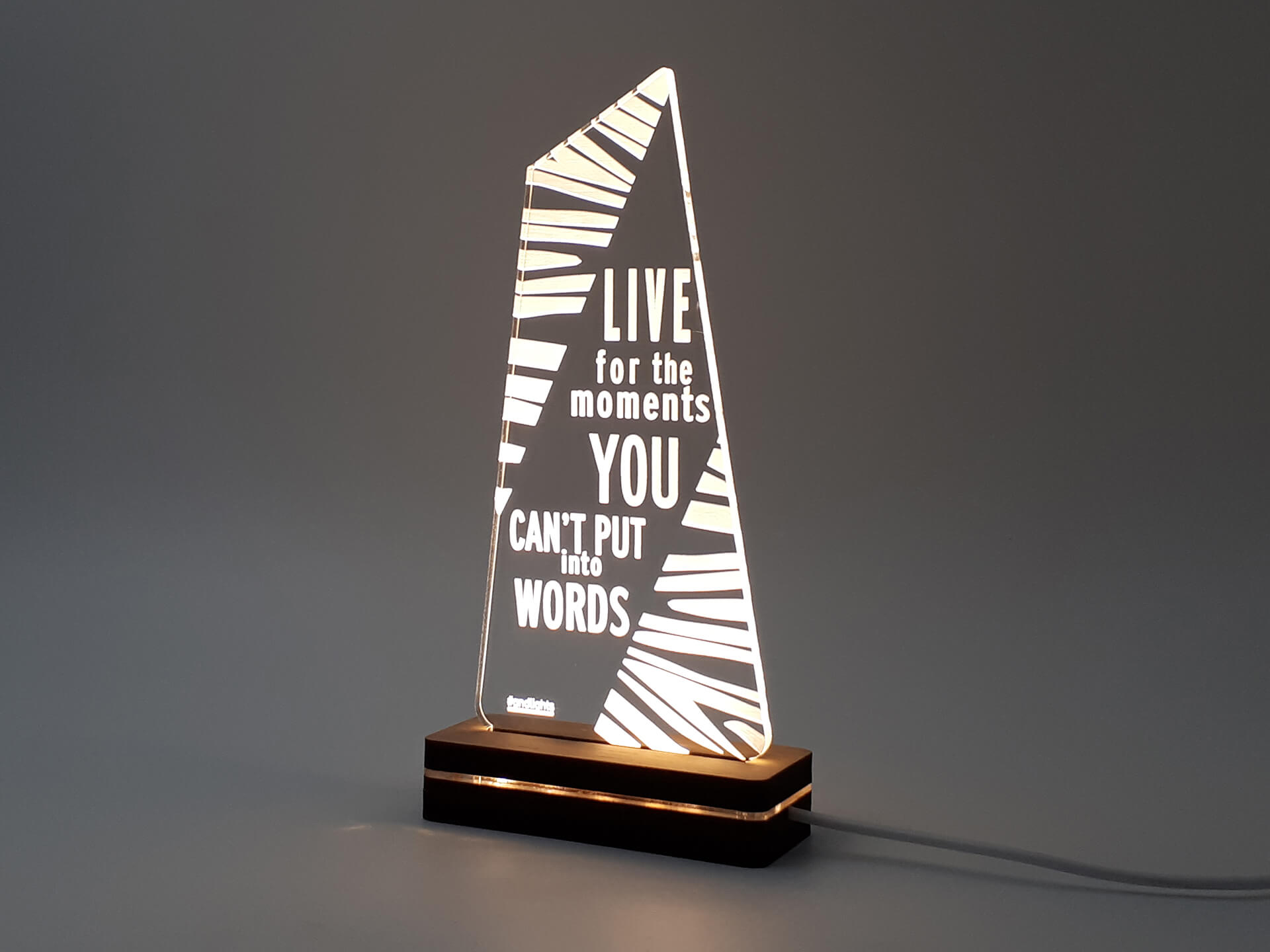 Φωτιστικό Led "Life Quote" - Gift & Design
