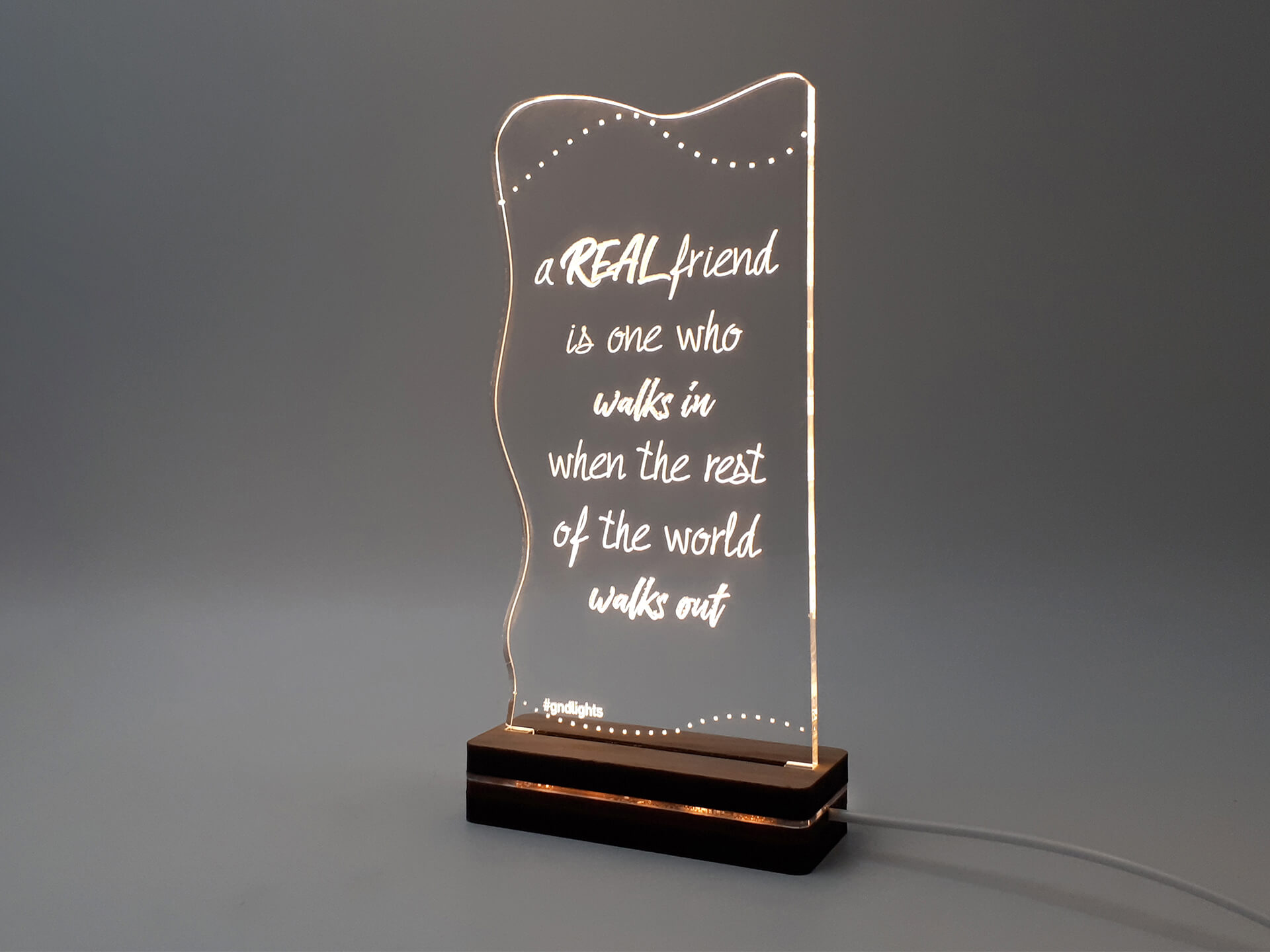 Φωτιστικό Led "Friends Quote" - Gift & Design