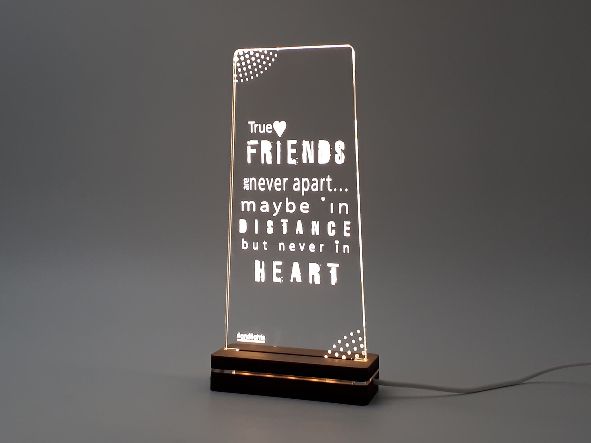 Φωτιστικό Led "Friends Quote" - Gift & Design