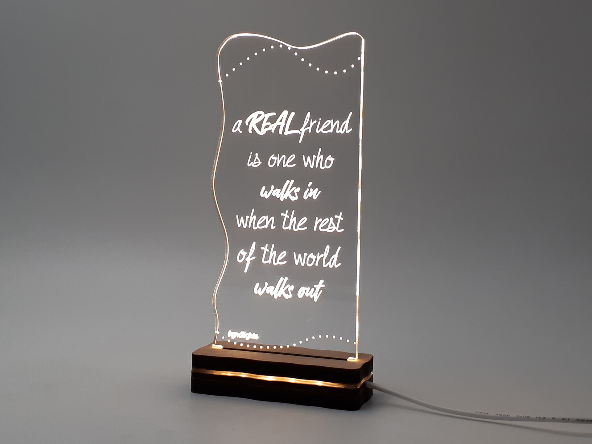 Φωτιστικό Led "Friends Quote" - Gift & Design
