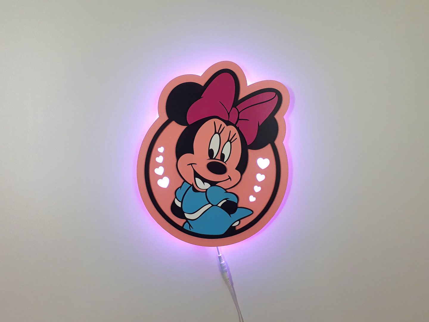 Επιτοίχιο Φωτιστικό Led "Minnie Mouse" - Gift & Design