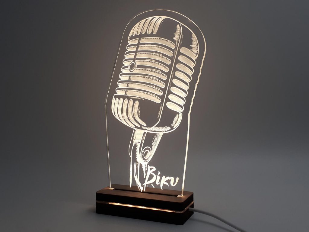 Φωτιστικό Led "Vintage Microphone" - Gift & Design