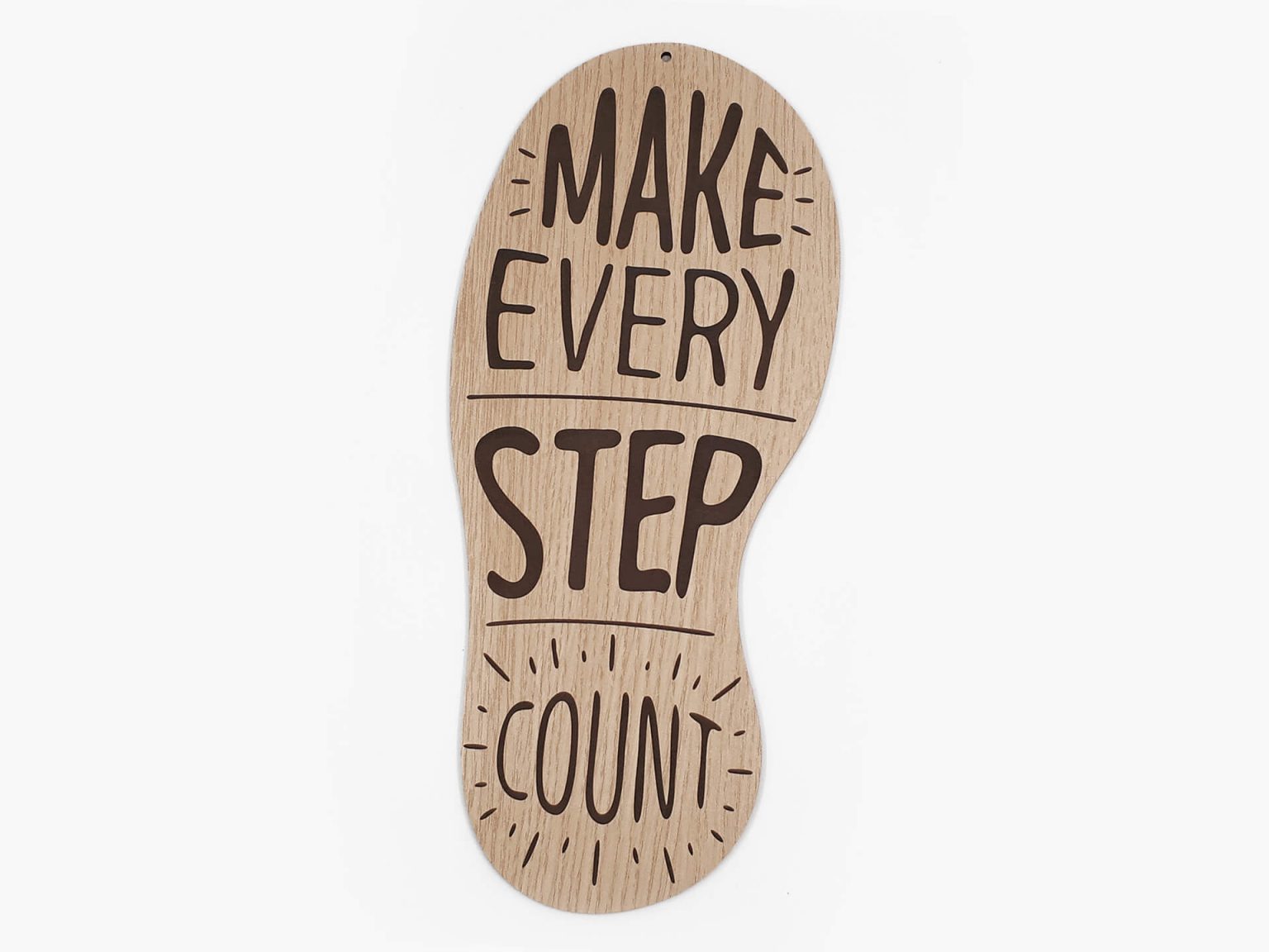 Ξύλινη Ταμπέλα "Every Step Quote" - Gift & Design